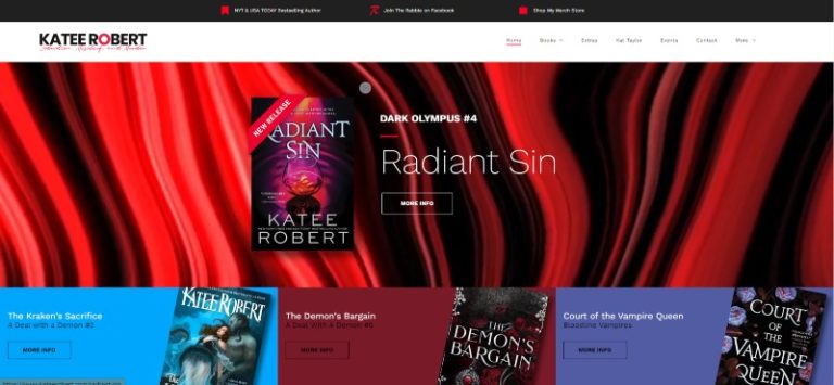 30 Romance Author Websites (Illustrations, Inspiration and Tips)