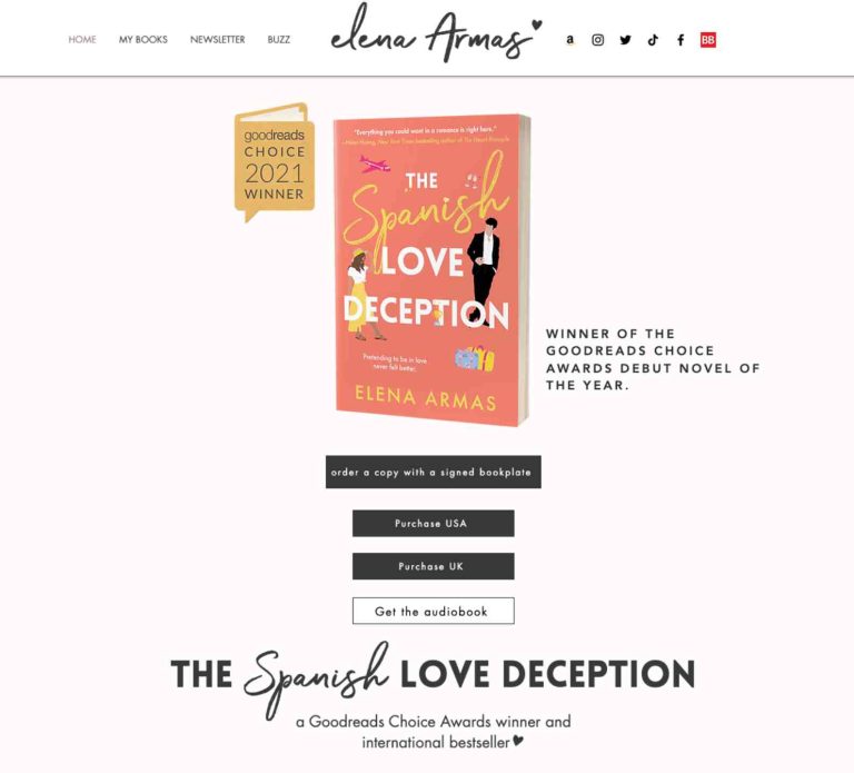 25 Romance Author Websites (Illustrations, Inspiration and Tips)